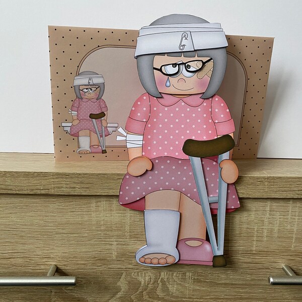 Broken Leg Card - Etsy