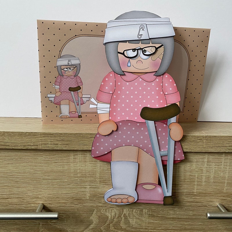 Broken Leg Card - Etsy