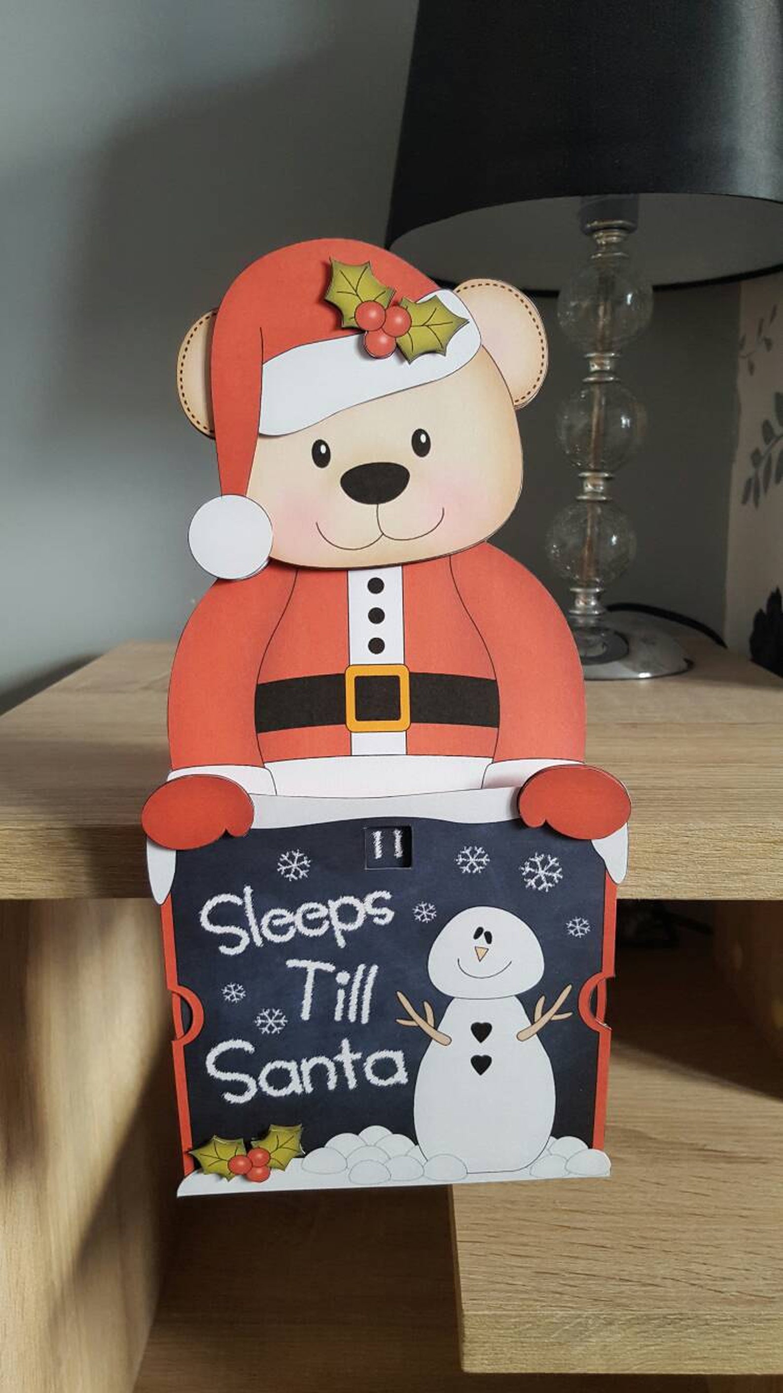 Teddy Bear Advent Card Christmas Teddy Bear Teddy Cute - Etsy UK