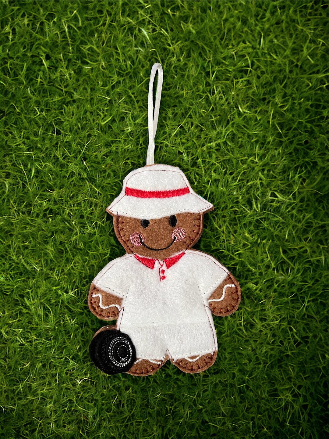 Lawn Bowls Gingerbread Man/lady Hanging Decoration, Gift, Tree ...