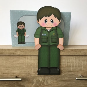 NHS Paramedic Male Paramedic Birthday Card 3d on the Shelf - Etsy