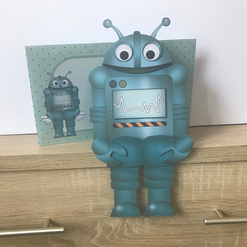Robot Thank You Cards - Etsy