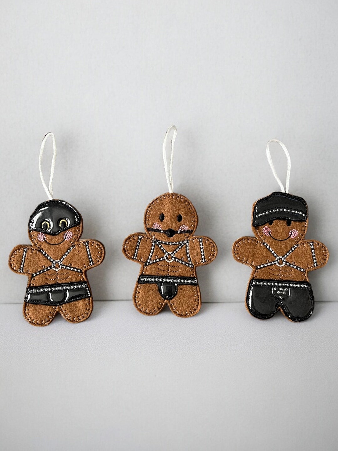 Leather Wearing Gingerbread Man, Present, Gift, Keepsake, Birthday ...