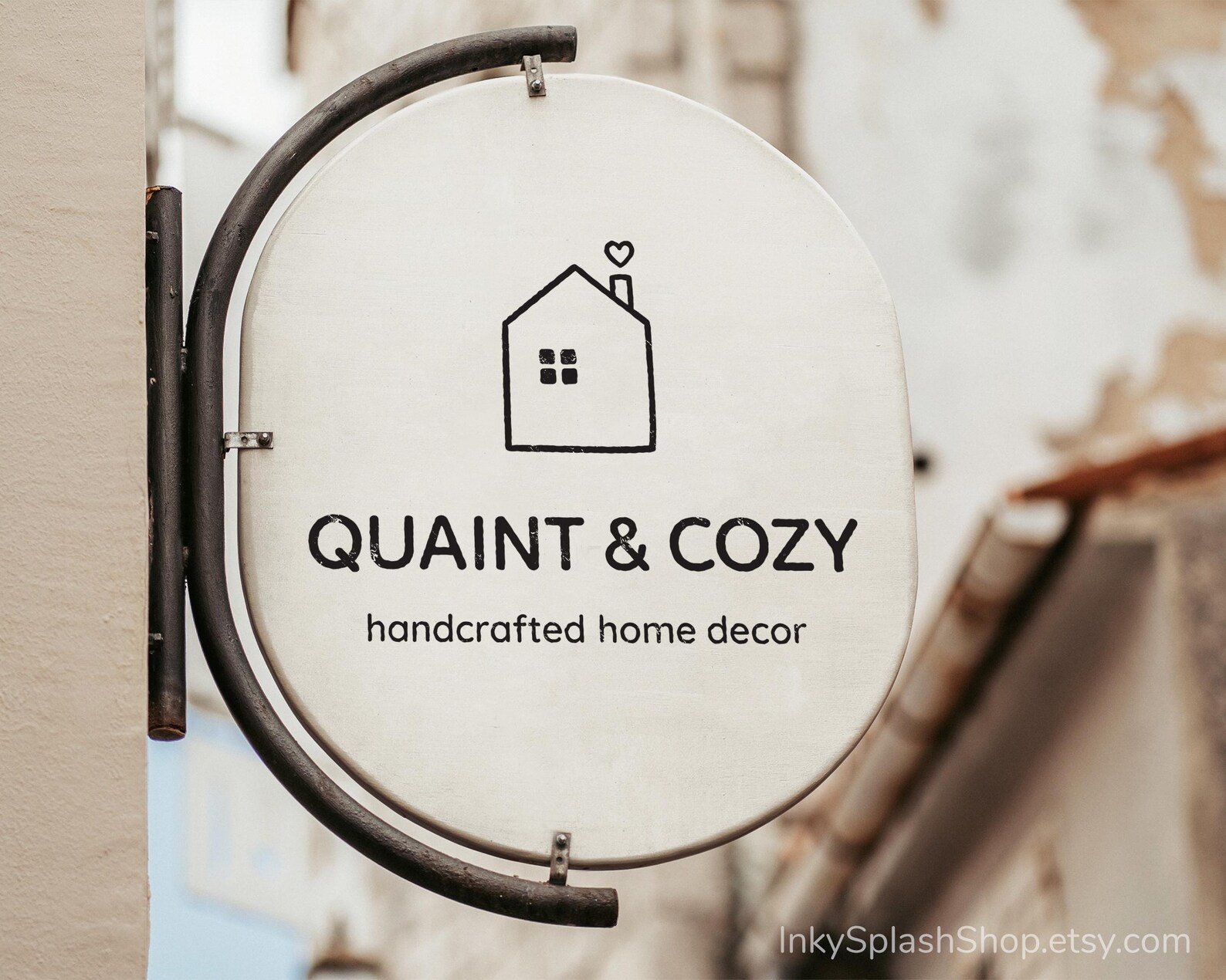 House Hand Drawn Logo Personalized Premade Craft Business Logo Minimal ...