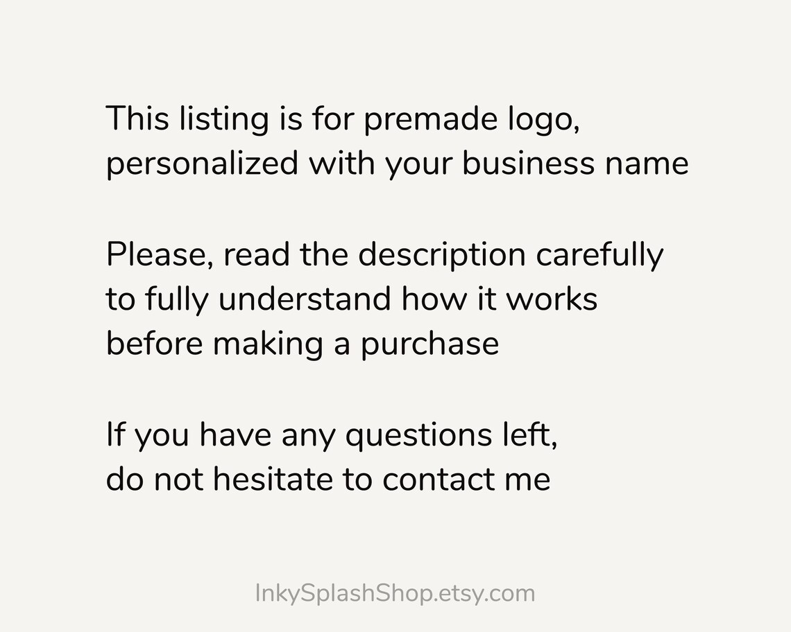 Needle & Letter Personalized Logo Needle and Thread Premade Logo for ...