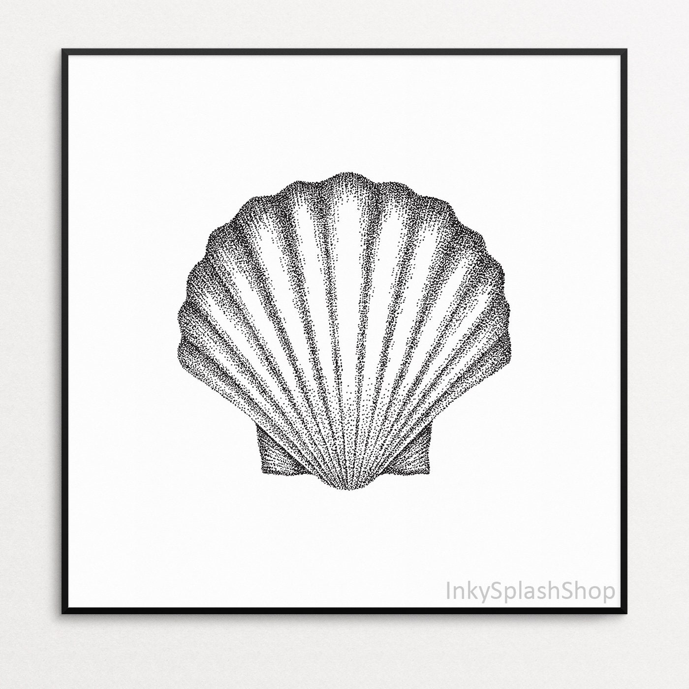 Scallop Shell Painting