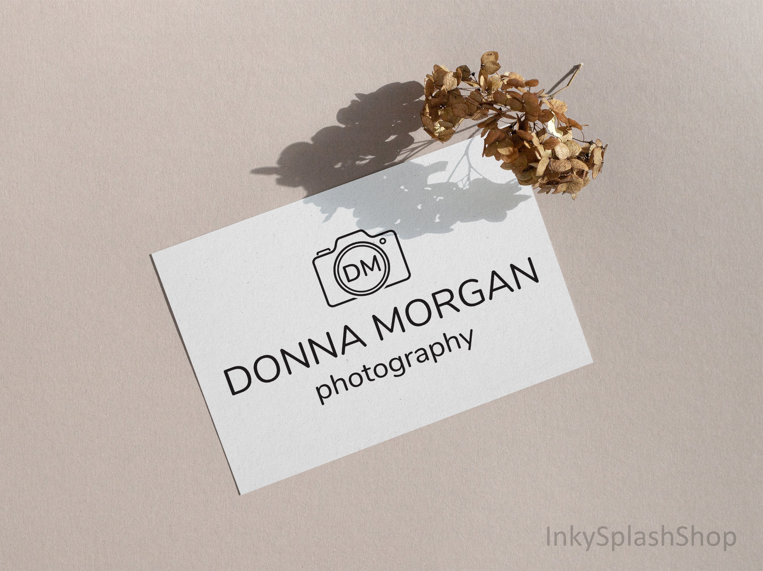 Premade Photography Logo Camera and Initials Logo Customized Logo for ...