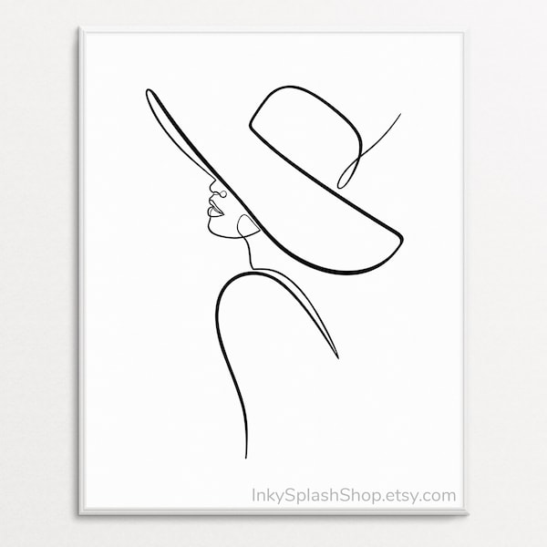 Minimalist Simple Line Drawing Figure - Etsy