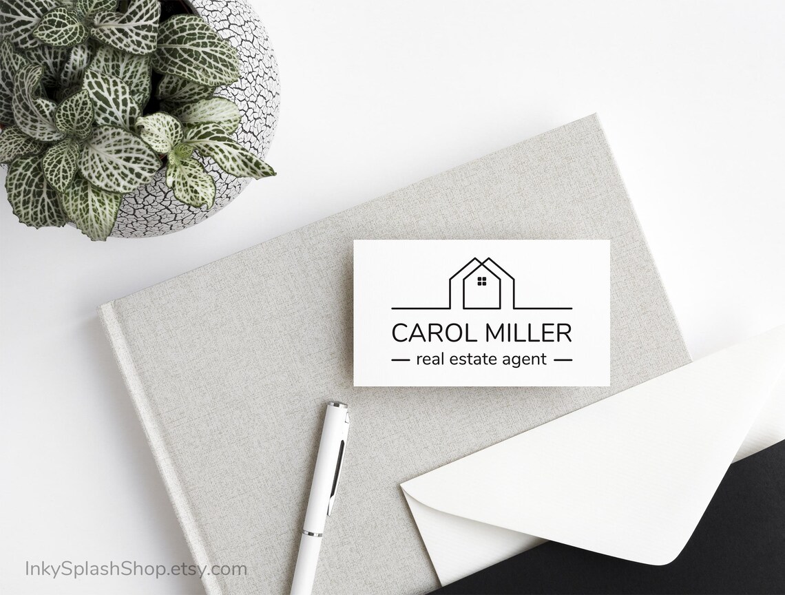 Personalised Realtor Logo Elegant Real Estate Logo Minimalist Houses ...