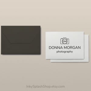 Premade Photography Logo Camera and Initials Logo Customized Logo for ...