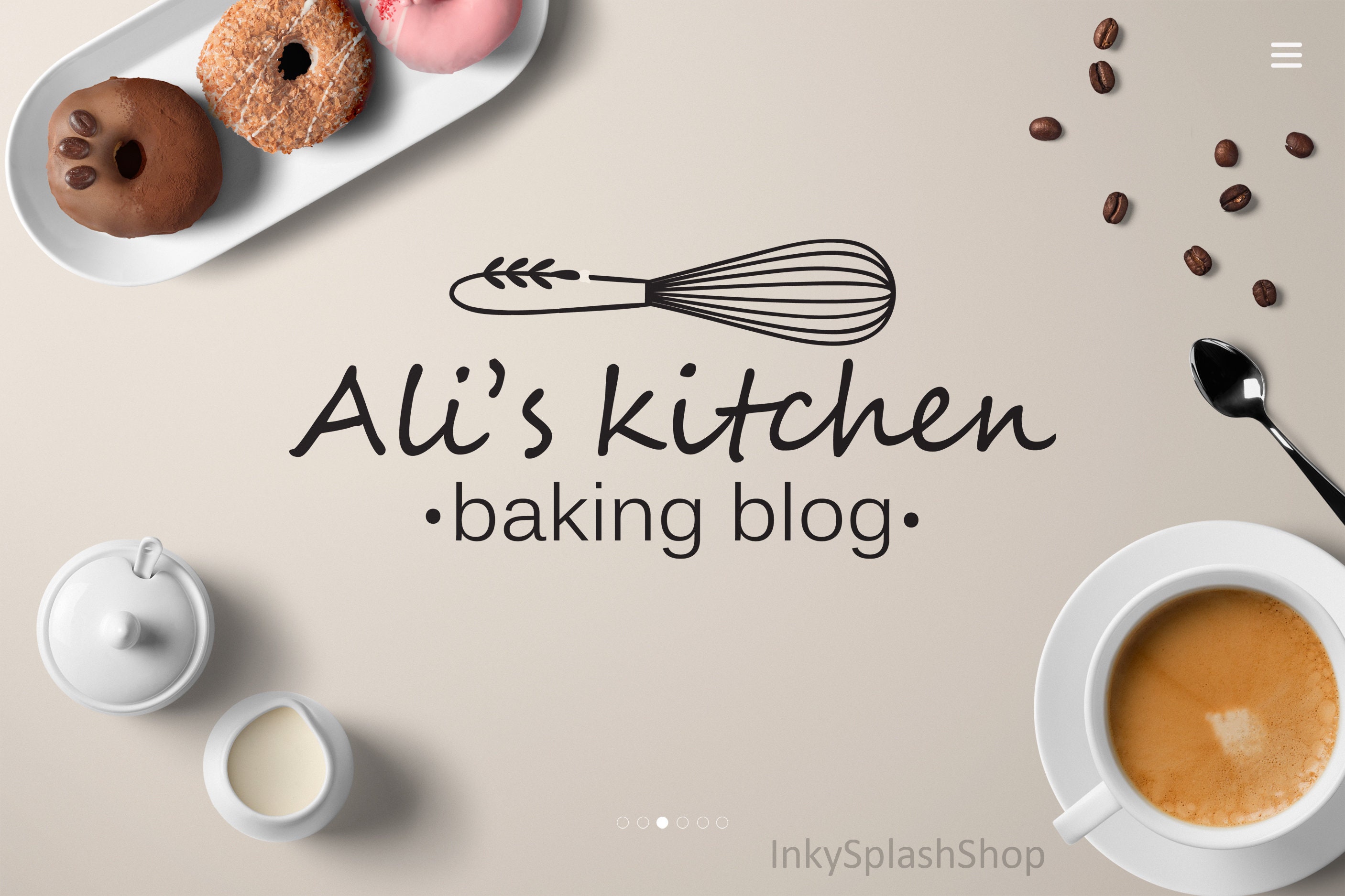 Baking Logo Customized Premade Logo for Bakery Kitchen - Etsy
