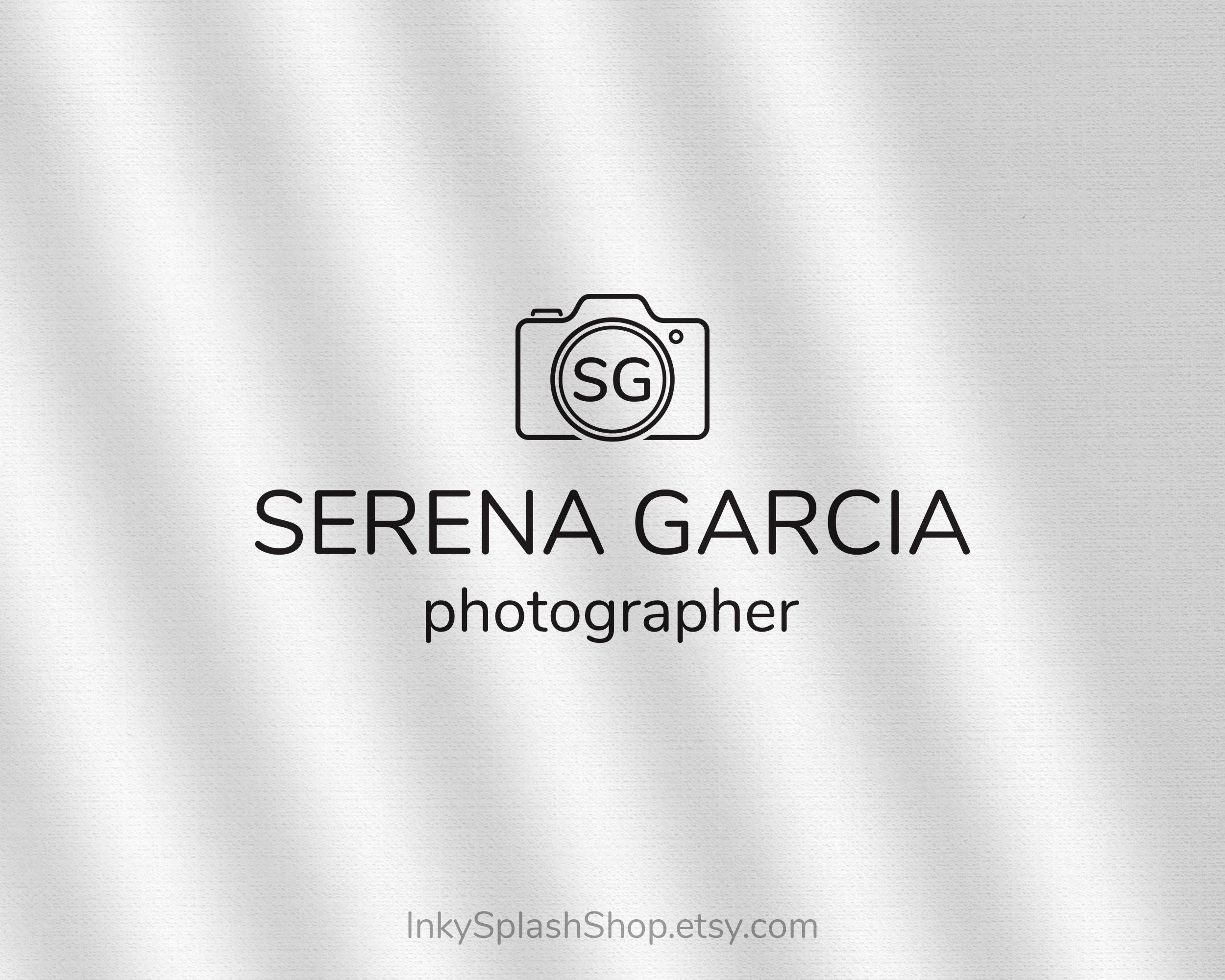 Premade Photography Logo Camera and Initials Logo Customized Logo for ...