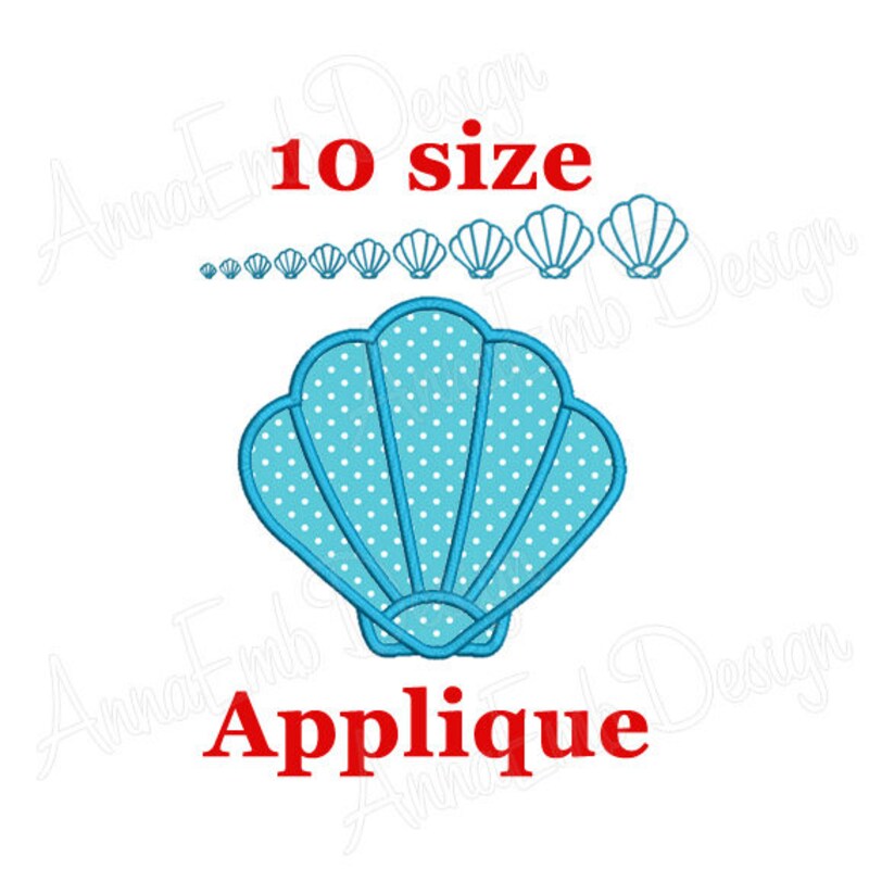 Seashell Applique - Etsy
