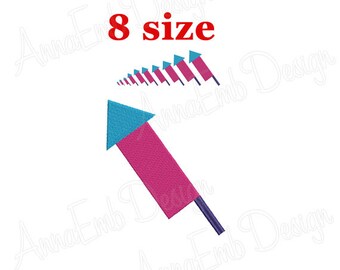 Rockets embroidery | Etsy