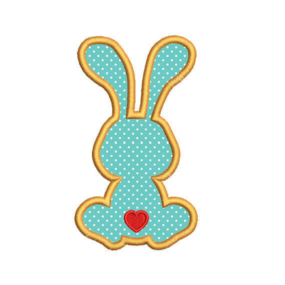 Bunny Rabbit Applique Machine Embroidery Design. Easter - Etsy