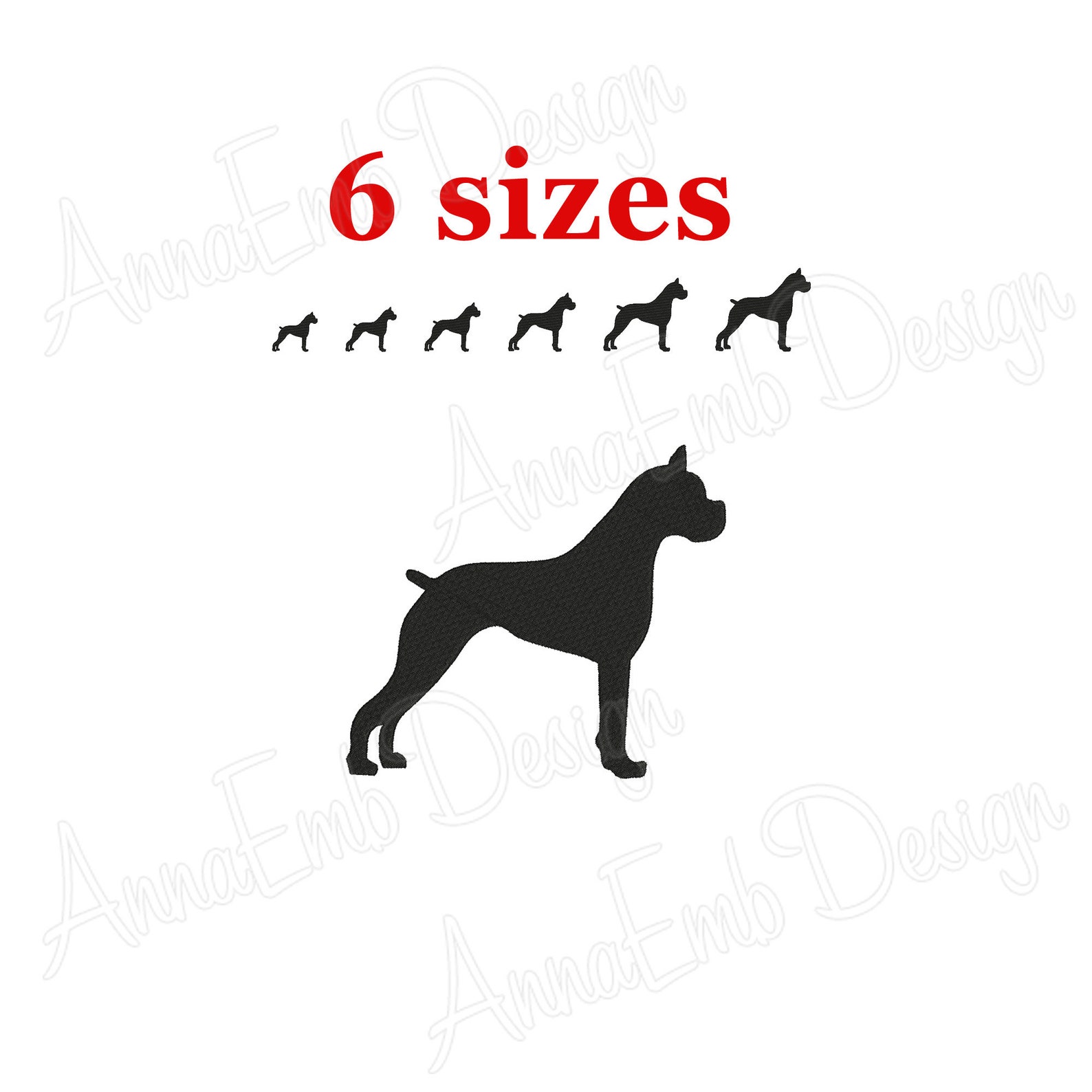 Boxer Dog Embroidery Design. Machine Embroidery Design. Dog - Etsy
