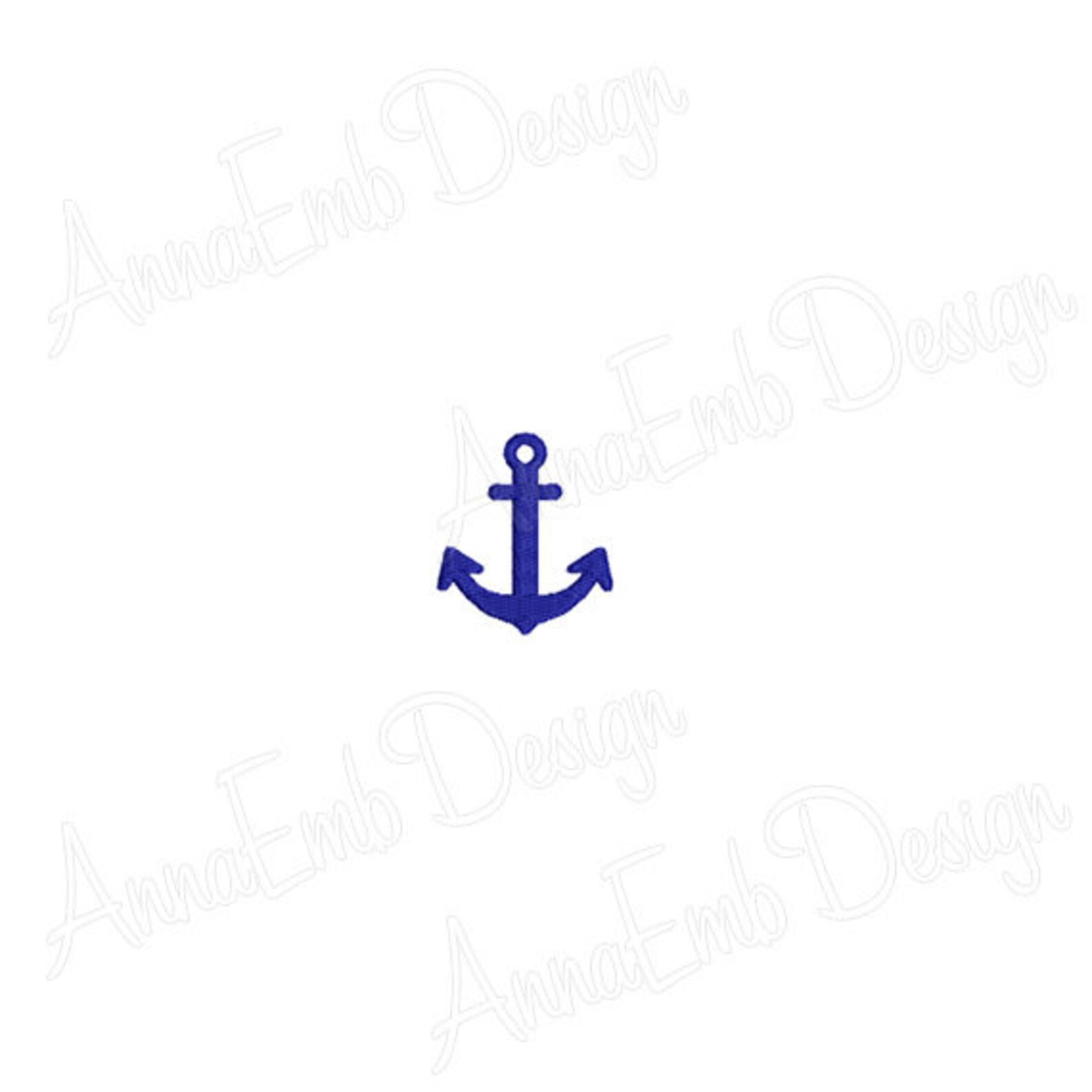 Anchor Embroidery Design. Mini Anchor Design. Anchor - Etsy