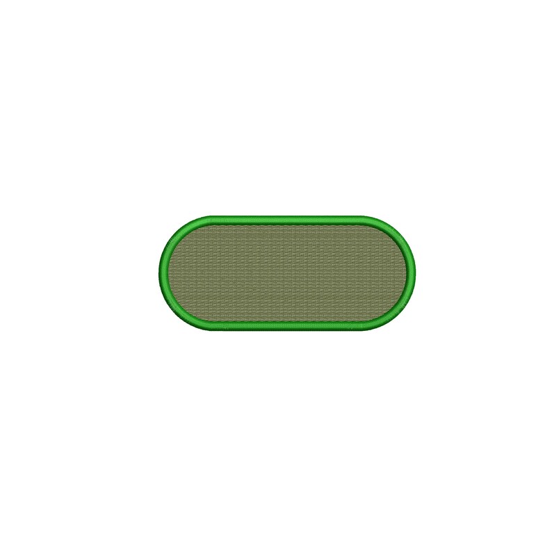 Rounded Rectangle Embroidery Design. Rectangle Mini Embroidery ...