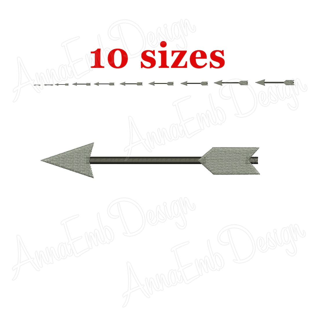 Arrow Embroidery Design. Arrow Mini. Arrow Pattern. Machine Embroidery ...