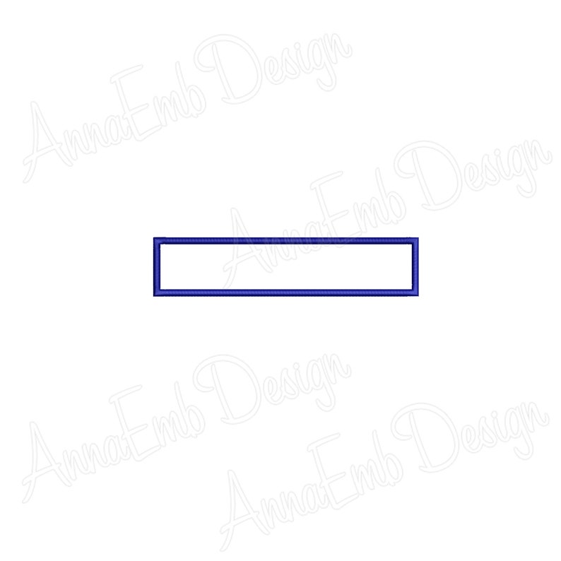 Rectangle Applique Embroidery Design. Rectangle Monogram - Etsy