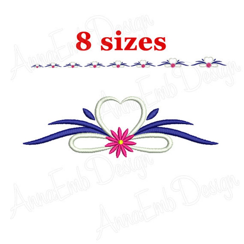 Monogram Frame Embroidery Design. Border Embroidery Design. | Etsy