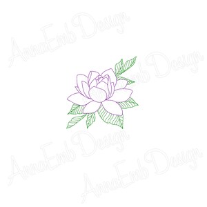 Lotus Flower Embroidery Design. Machine Embroidery Design. Mini Lotus ...