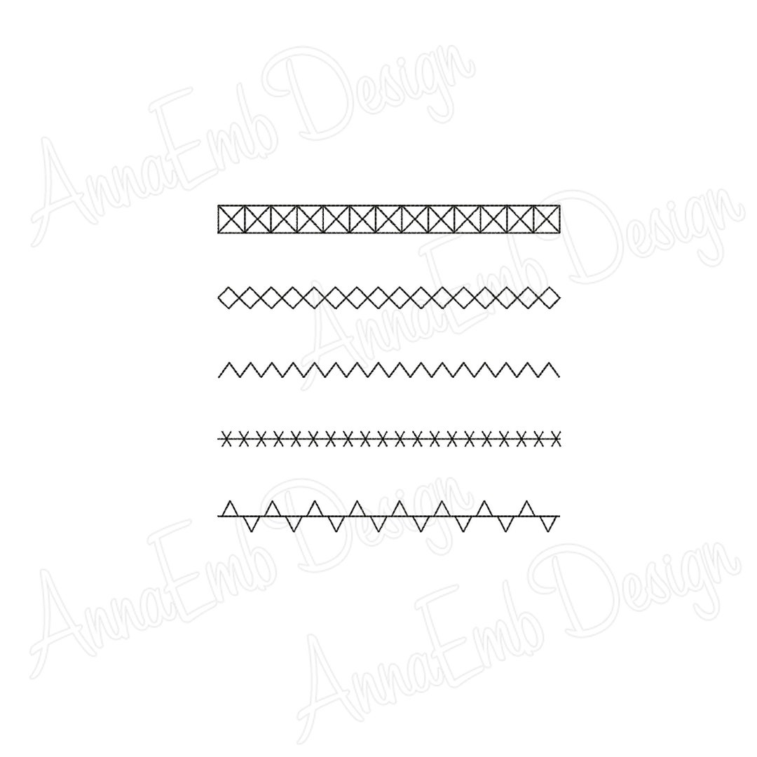 Border Embroidery Design. Machine Embroidery. Decor Borders. Line ...
