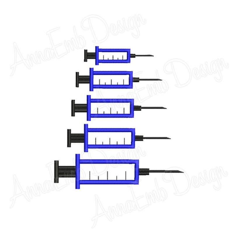 Syringe Applique Embroidery Design, Nurse Gift (instant Download) - Etsy