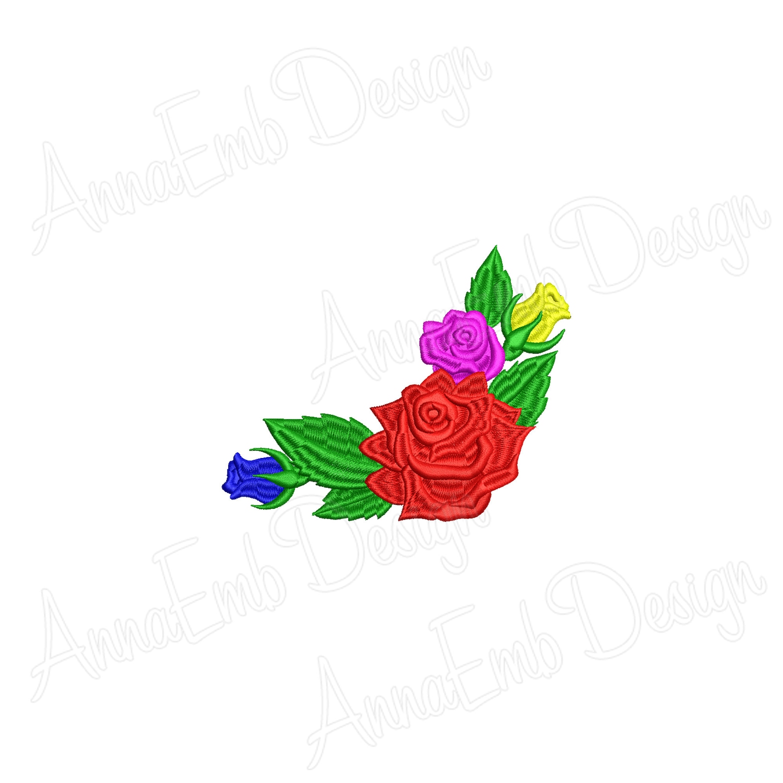 Rose Embroidery Design. Flower Embroidery Design. Machine | Etsy
