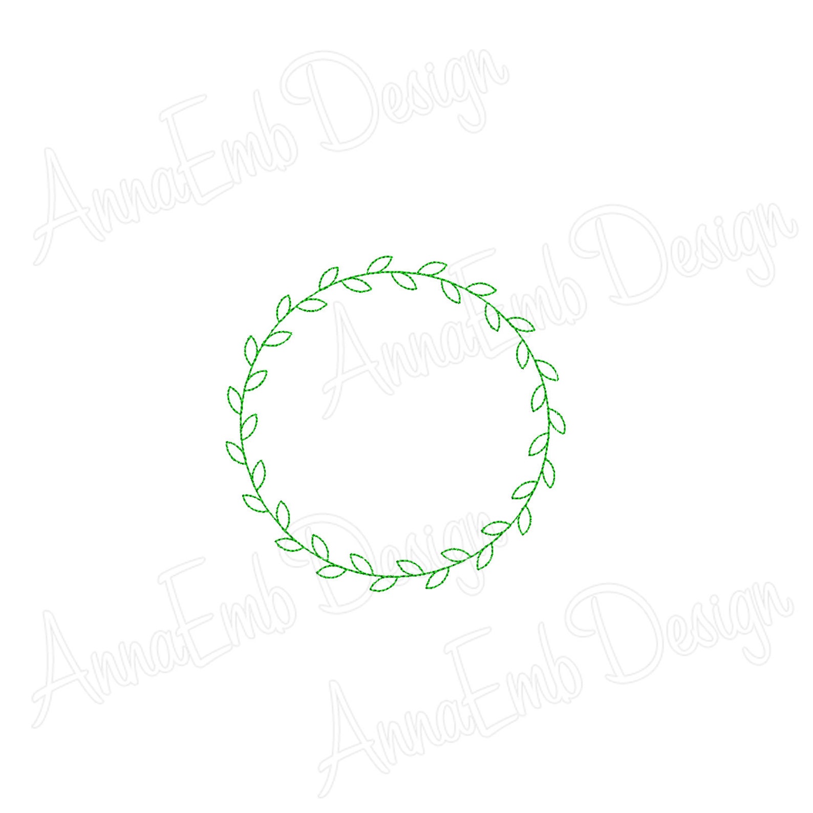 Laurel Wreath Embroidery Design. Laurel Wreath Design. Mini Laurel ...
