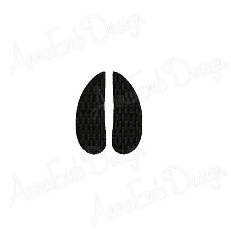 Deer Paw Print Embroidery Design. Paw Mini Embroidery. Machine - Etsy