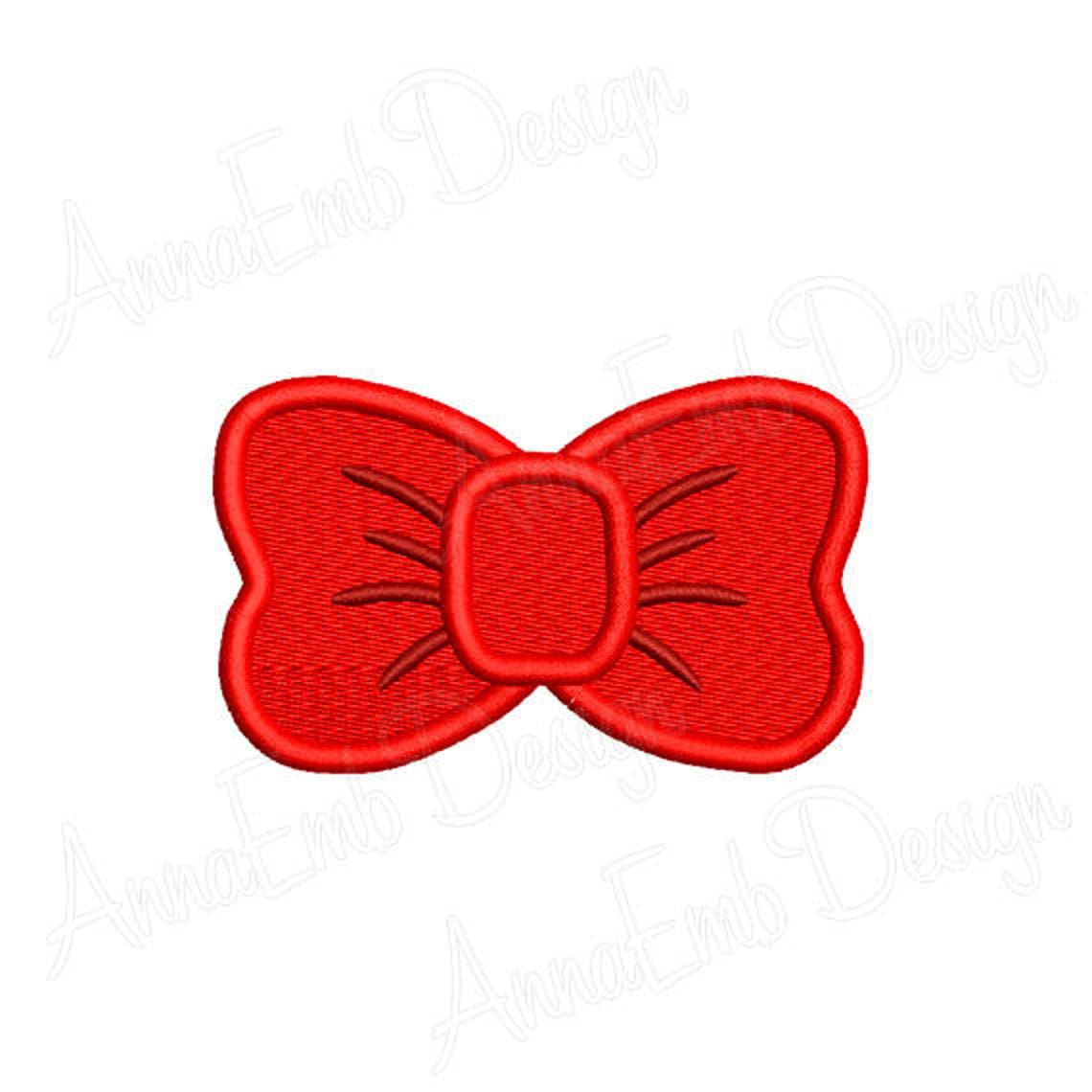 Bow Embroidery Design. Bow Mini Embroidery Design. Machine | Etsy