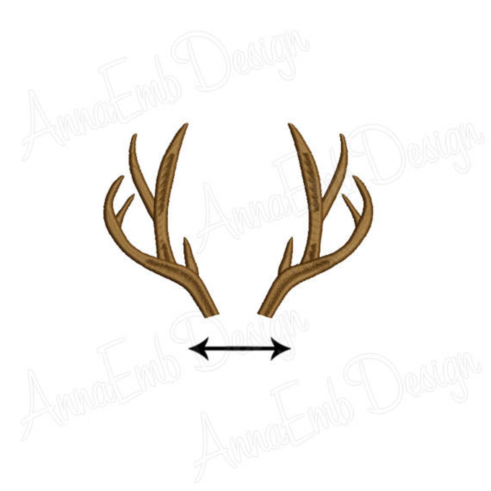 Antlers Embroidery Design. Deer Antler Embroidery Design. Mini - Etsy