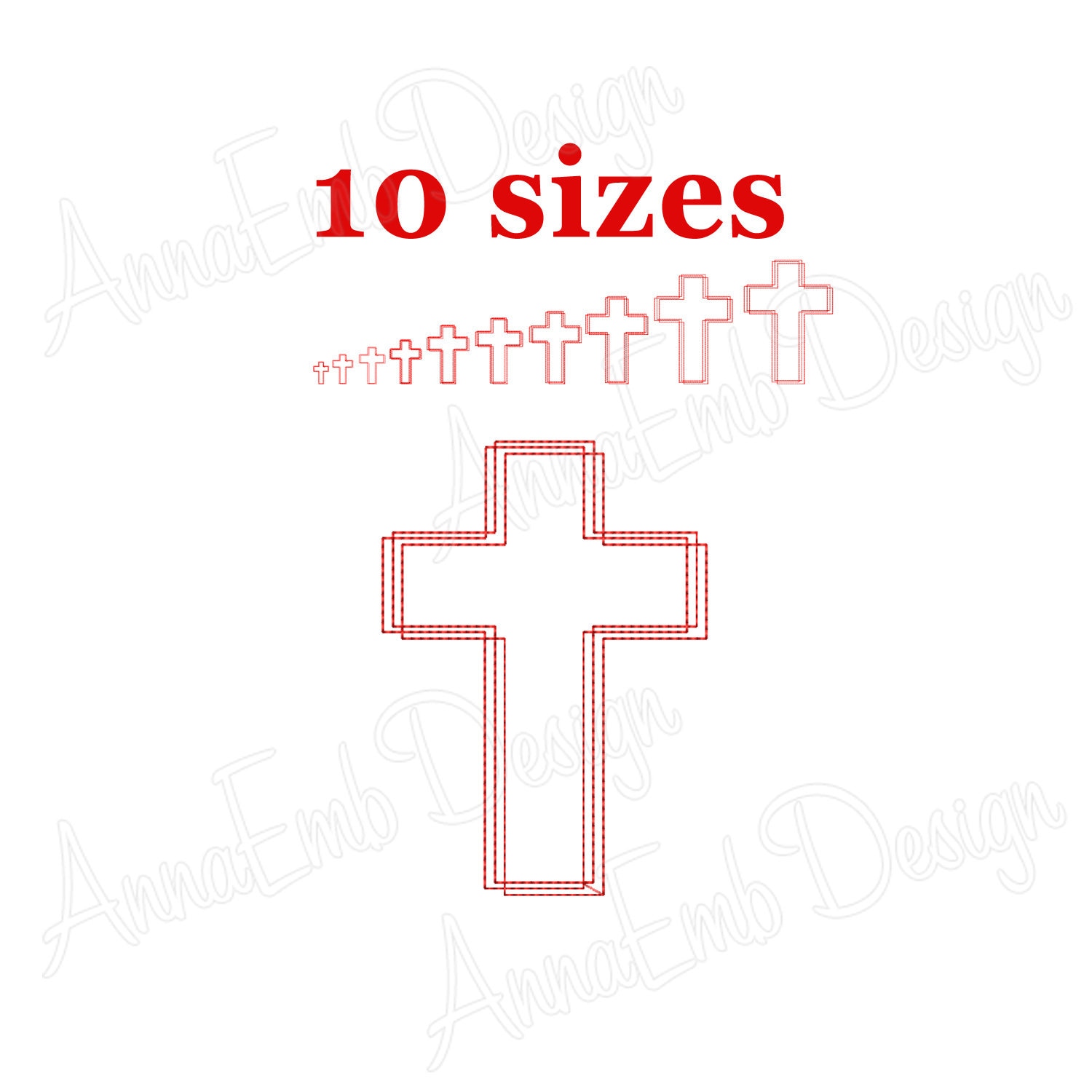 Cross Embroidery Design. Easter Cross Design. Christian Cross ...