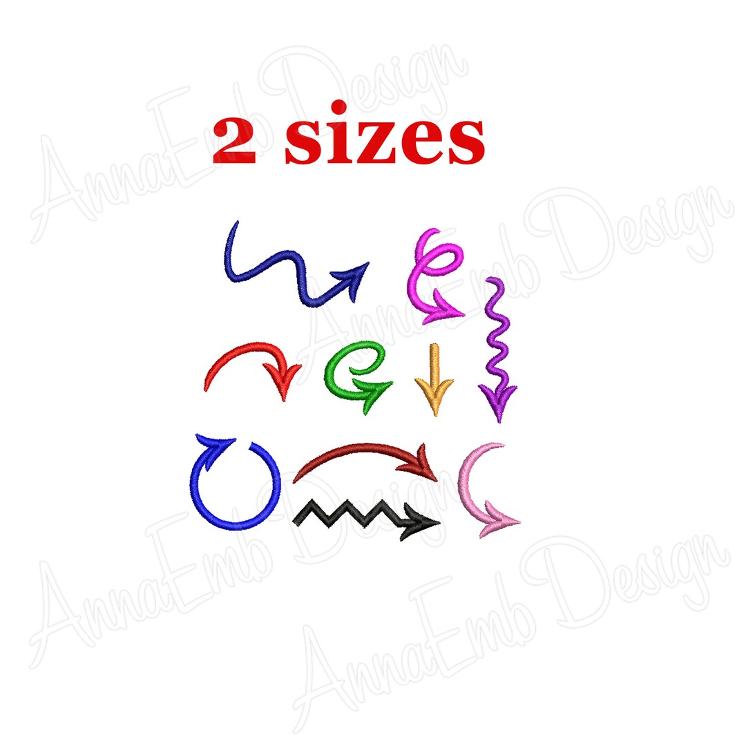Arrow Embroidery Design. Arrow Mini. Arrow Pattern. Machine Embroidery ...