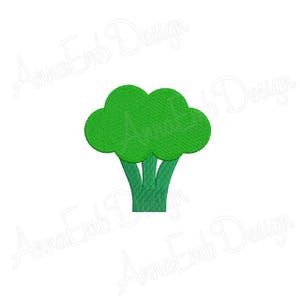Broccoli Embroidery Design. Broccoli Silhouette Embroidery Design ...