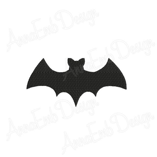 Bat Embroidery Design. Bat Silhouette. Bat Mini Embroidery. Bat Design ...