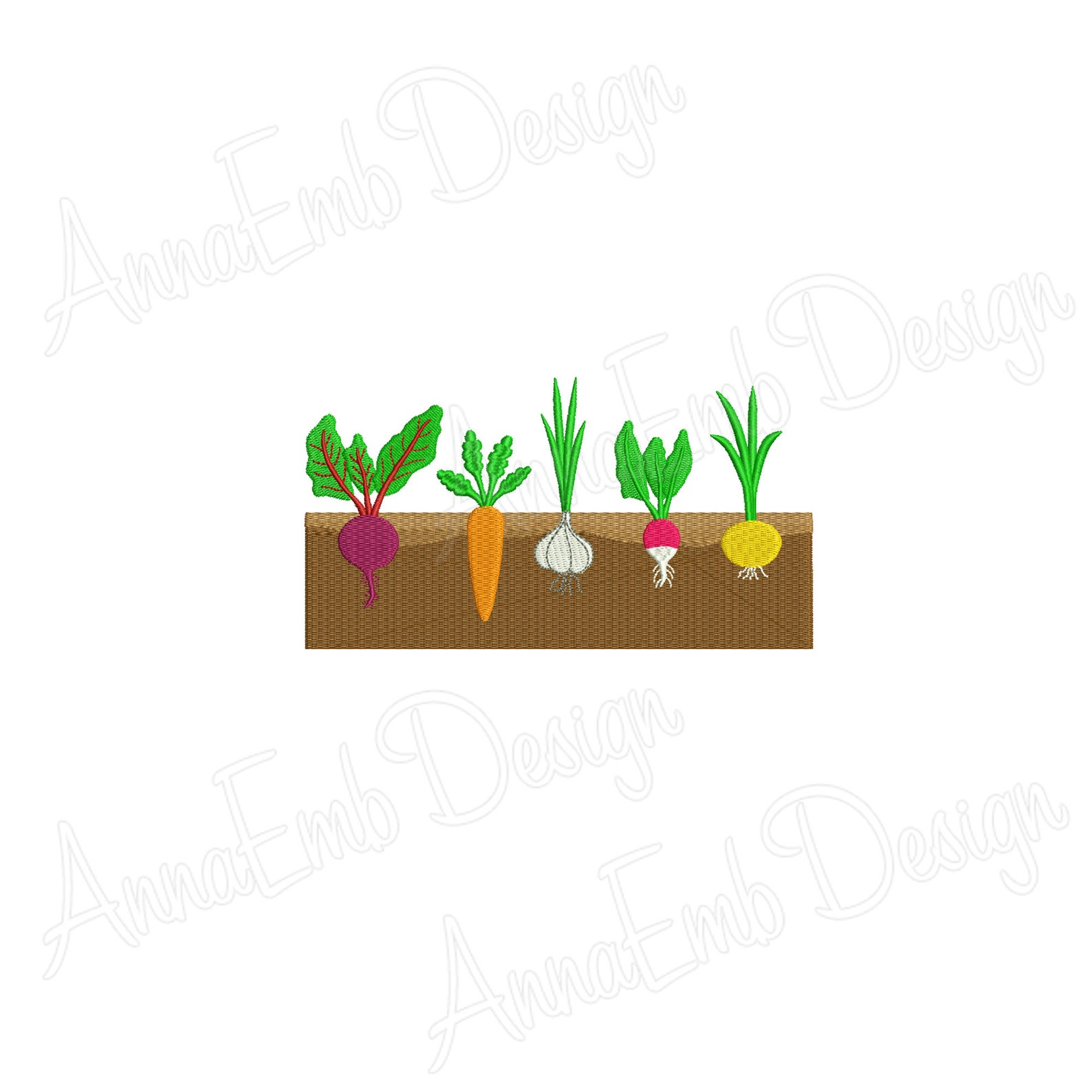 Vegetables Embroidery Design. Beet Carrot Onion Garlic Radish - Etsy