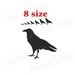 Raven Embroidery Design. Crow Embroidery Design. Raven - Etsy