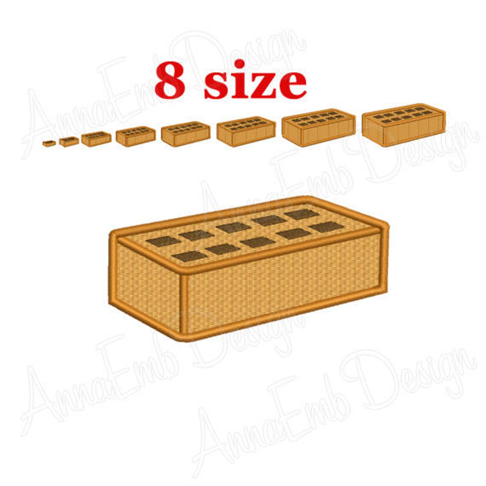 Brick Embroidery Design. Mini Brick Embroidery. Brick Masonry. Building ...