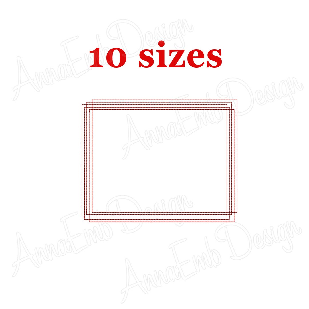 Square Frame Embroidery Design. Square Frame. Embroidery Monogram Font ...