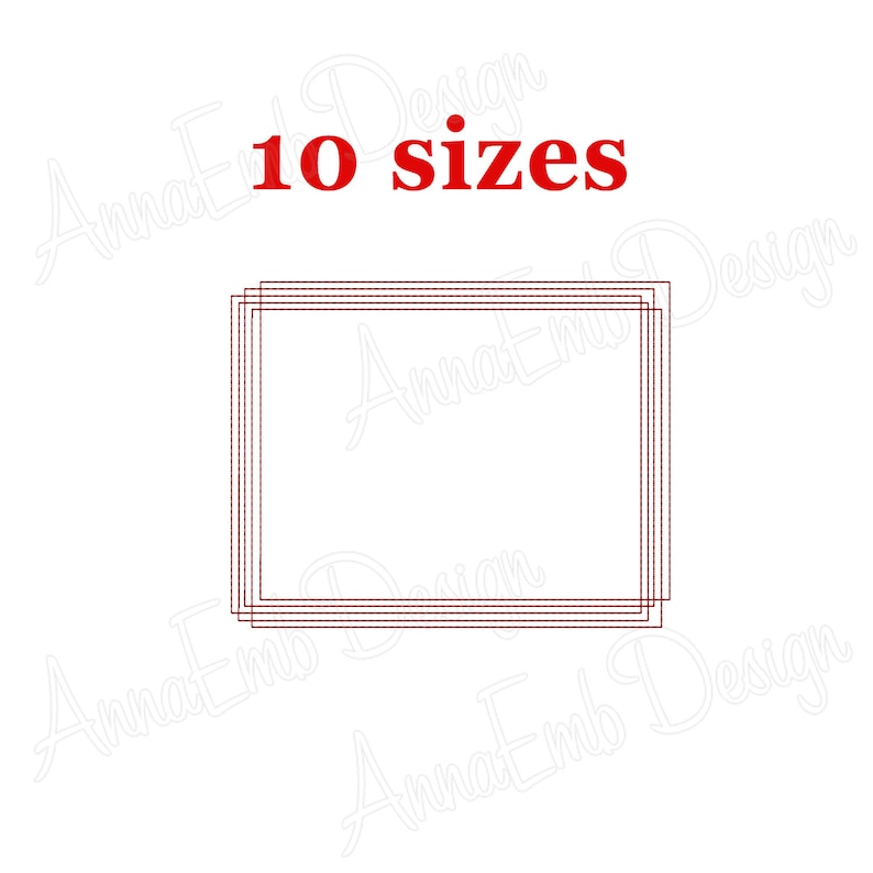 Square Frame Embroidery Design. Square Frame. Embroidery - Etsy