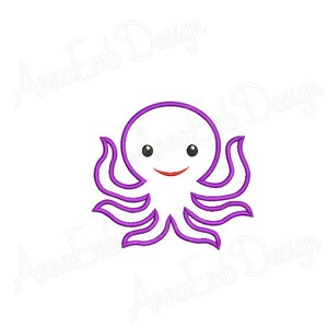 Octopus Applique Embroidery Design. Octopus Mini Embroidery Design ...