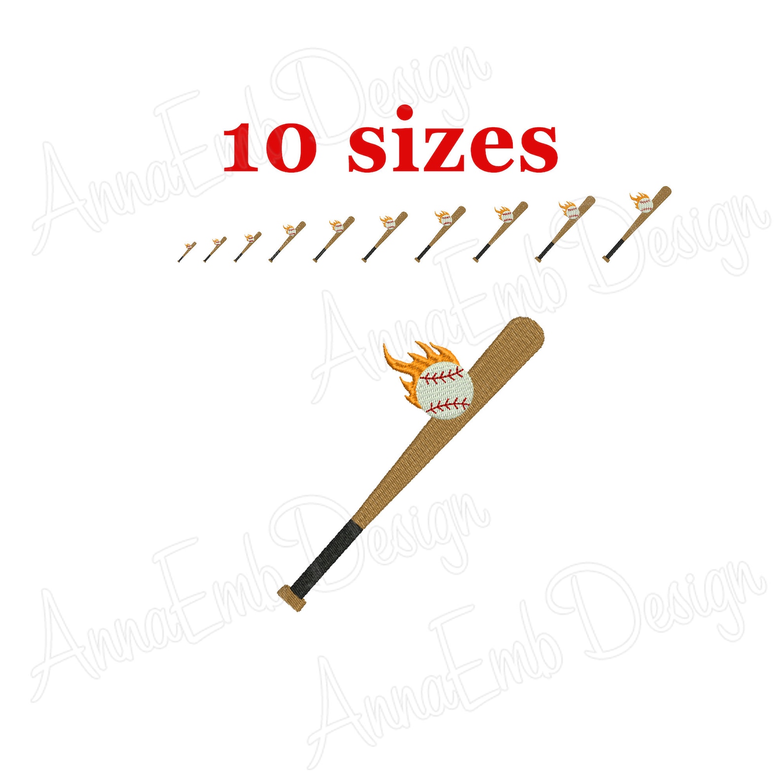 Baseball Bat Embroidery Design. Baseball Embroidery Mini - Etsy
