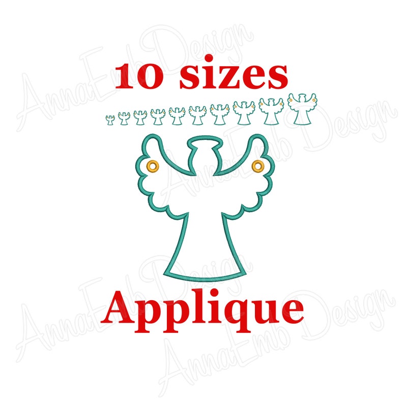 Angel Banner Embroidery Design. Angel Applique Embroidery Design ...
