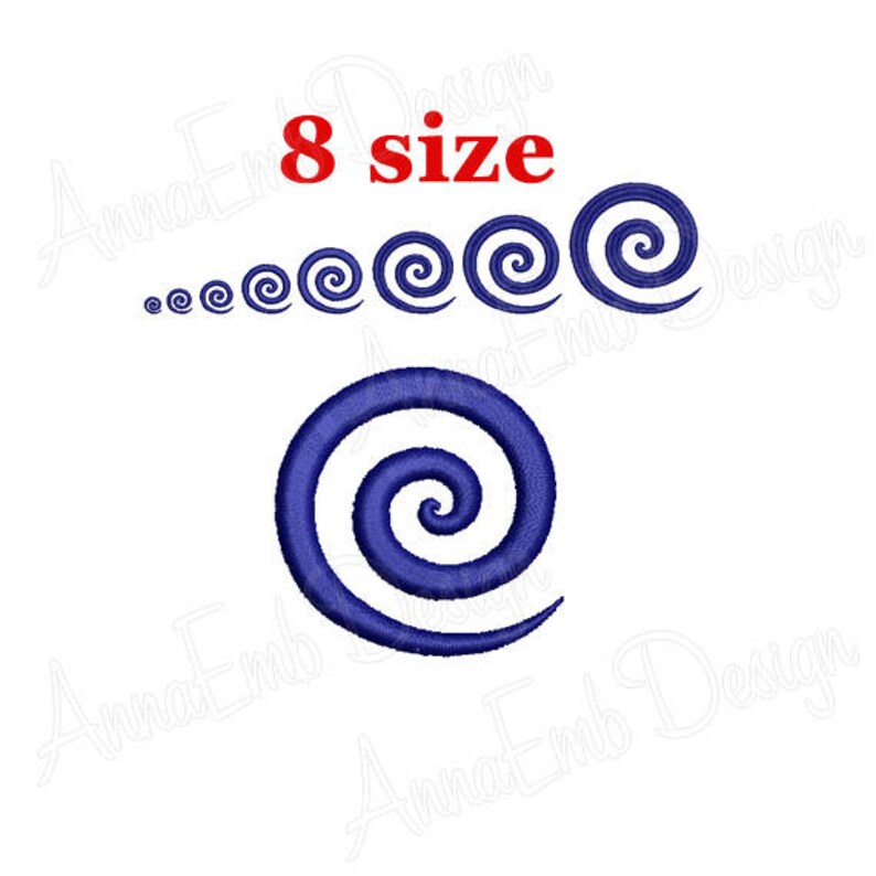 Swirl Embroidery Design. Machine Embroidery Designs. Swirl - Etsy