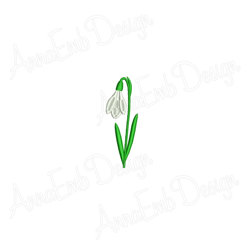 Snowdrop Embroidery Design. Flower Embroidery Design. Snowdrop - Etsy