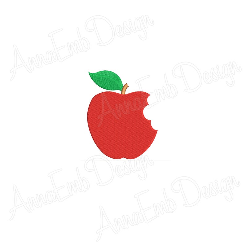 Apple Embroidery Design. Apple Mini Embroidery. Fruit Design. | Etsy