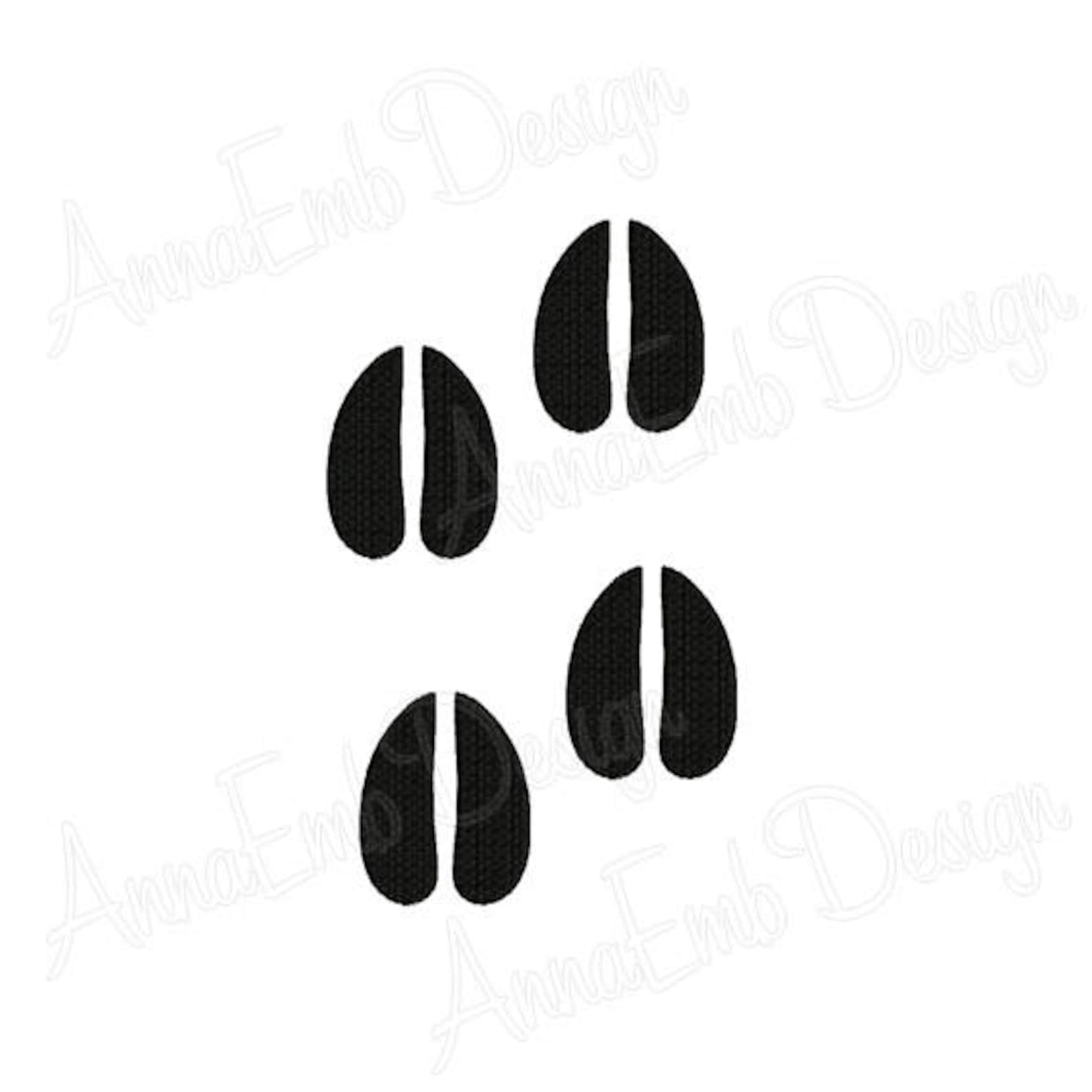 Deer Paw Print Embroidery Design. Paw Mini Embroidery. Machine - Etsy