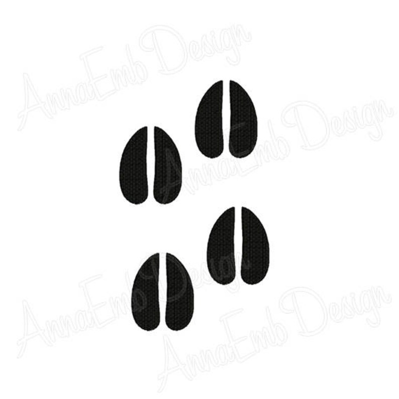 Deer Paw Print Embroidery Design. Paw Mini Embroidery. Machine - Etsy ...